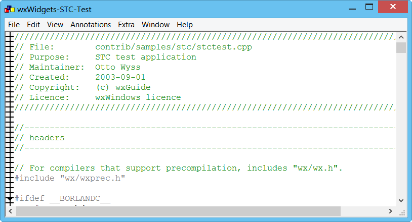 #17069 (wxStyledTextCtrl fold margin corrupted) – wxWidgets